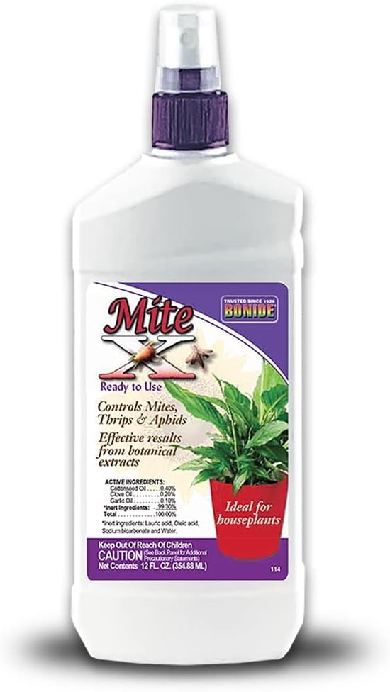 Captain Jack's Mite-X for Houseplants, 12 oz Ready-to-Use Spray for ...