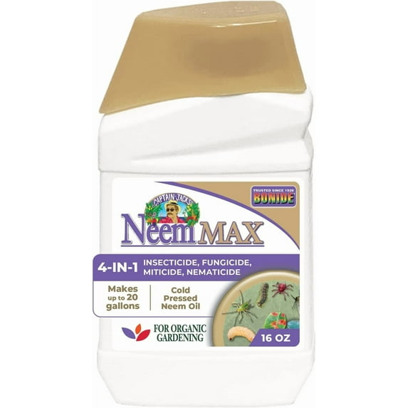 Captain Jack's Neem Max, 16 oz Concentrated Cold Pressed Neem Oil ...