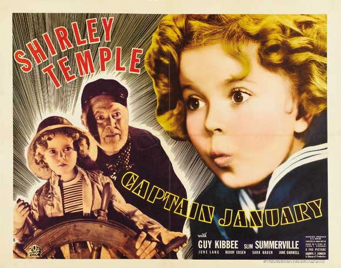 Captain January - movie POSTER (Half Sheet Style B) (22" x 28") (1936 ...