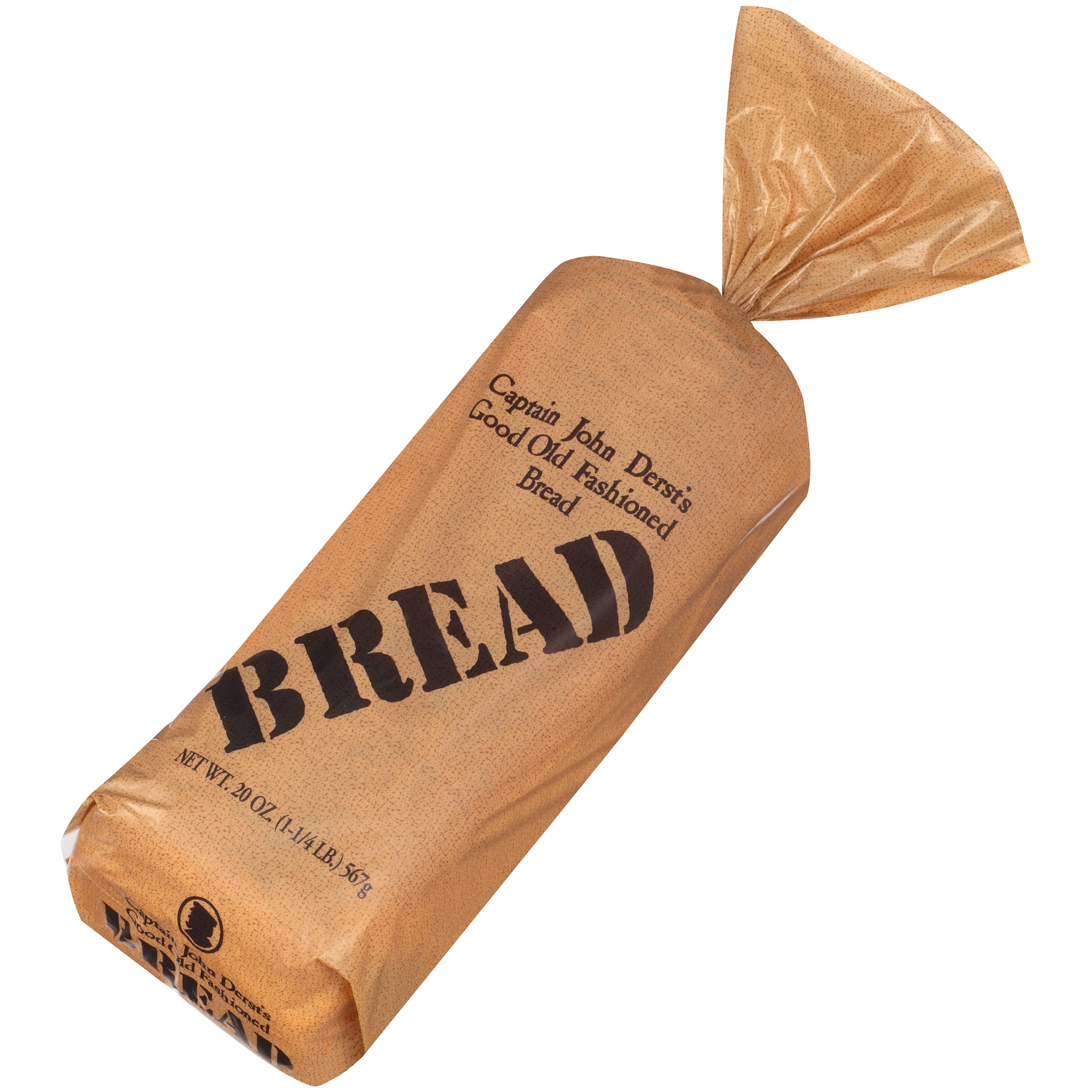 Captain John Derst's Good Old Fashioned Bread, Sliced White Bread, 20 ...