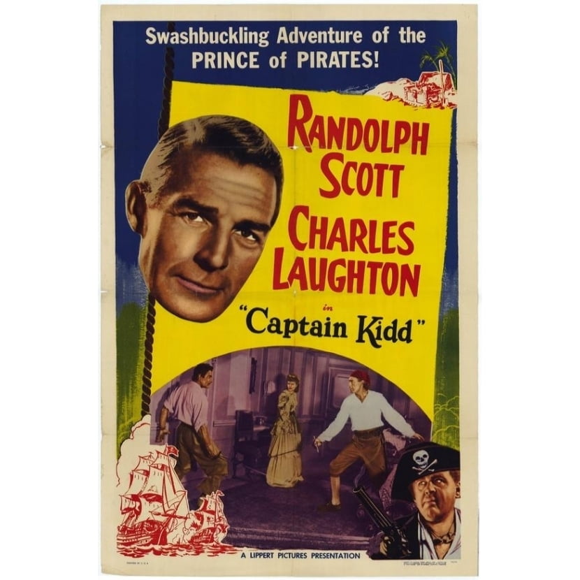 Captain Kidd Movie Poster (11 x 17) - Walmart.com