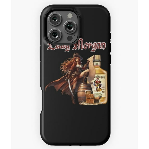 Captain Lady's Miss Morgan Pirate Phone Case for iPhone 16 15 14 13 12 ...