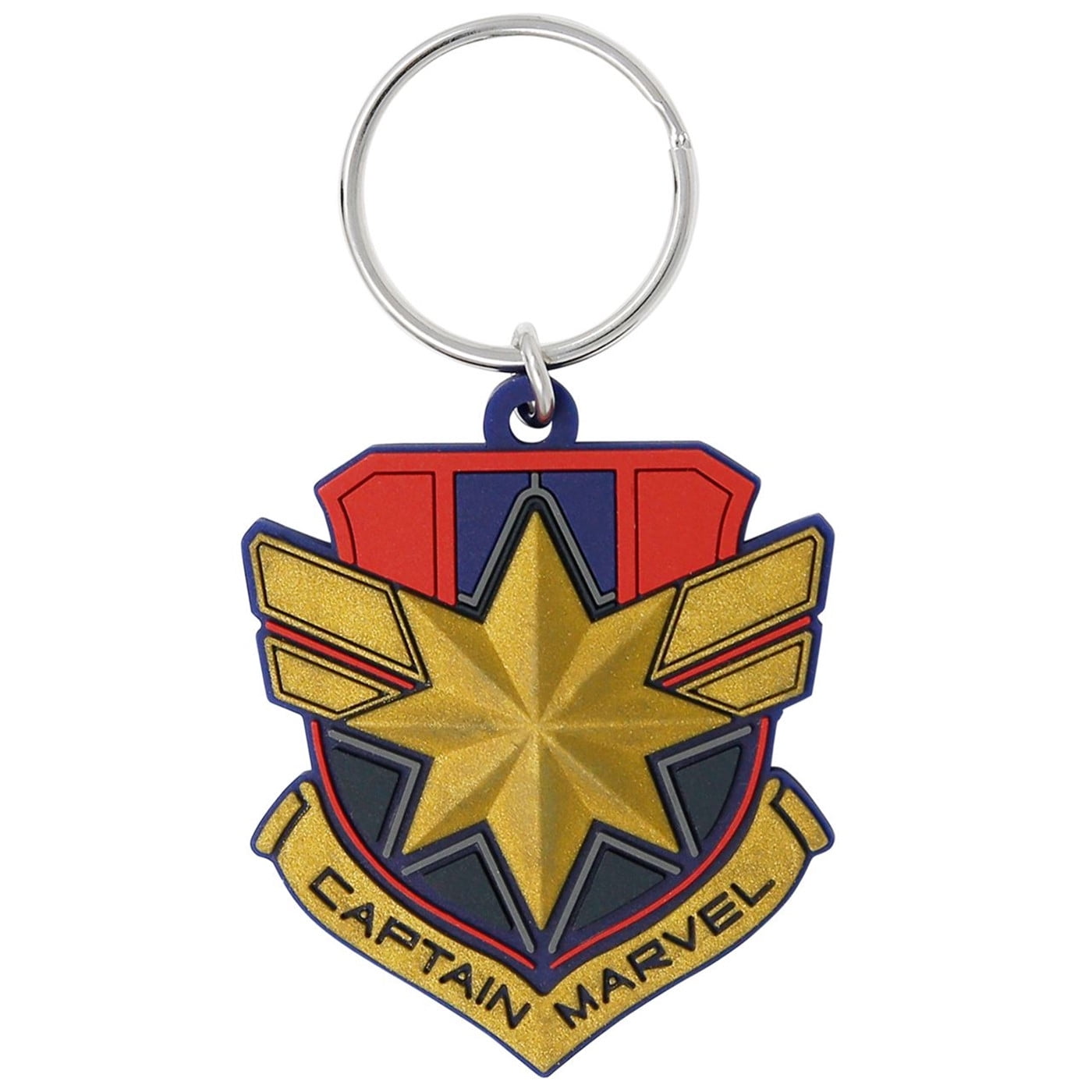 Captain Marvel Movie Badge Keychain - Walmart.com