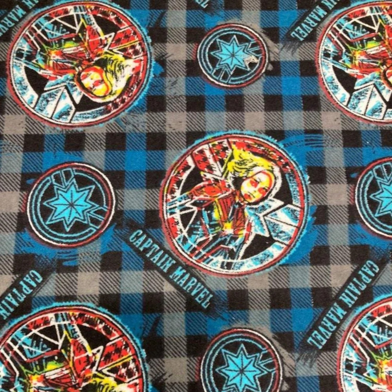 Captain Marvel Flannel Fabric - Walmart.com