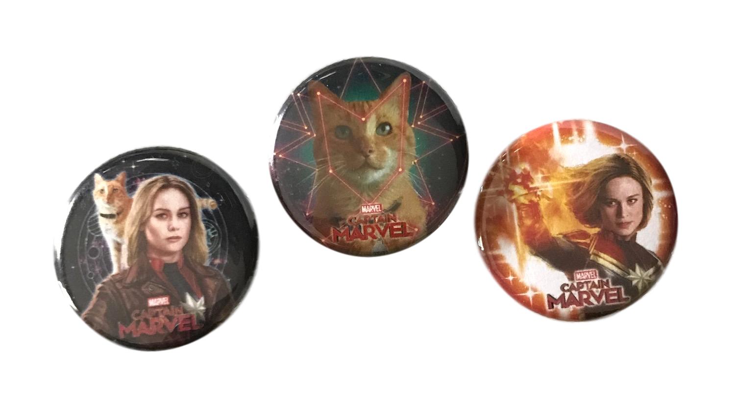 Captain Marvel Pin Set