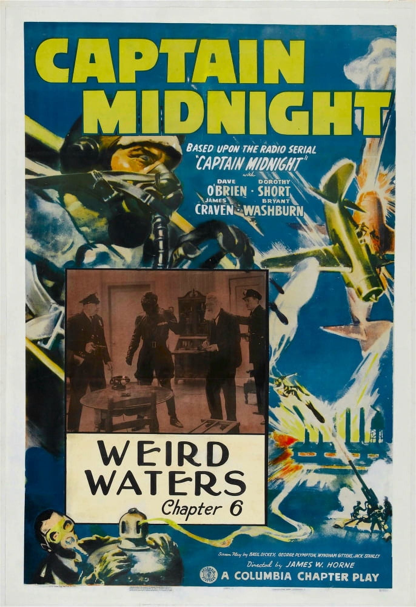 Captain Midnight 'Chapter 6: Weird Waters' 1942. Movie Poster Masterprint (24 x 36) - Walmart.com