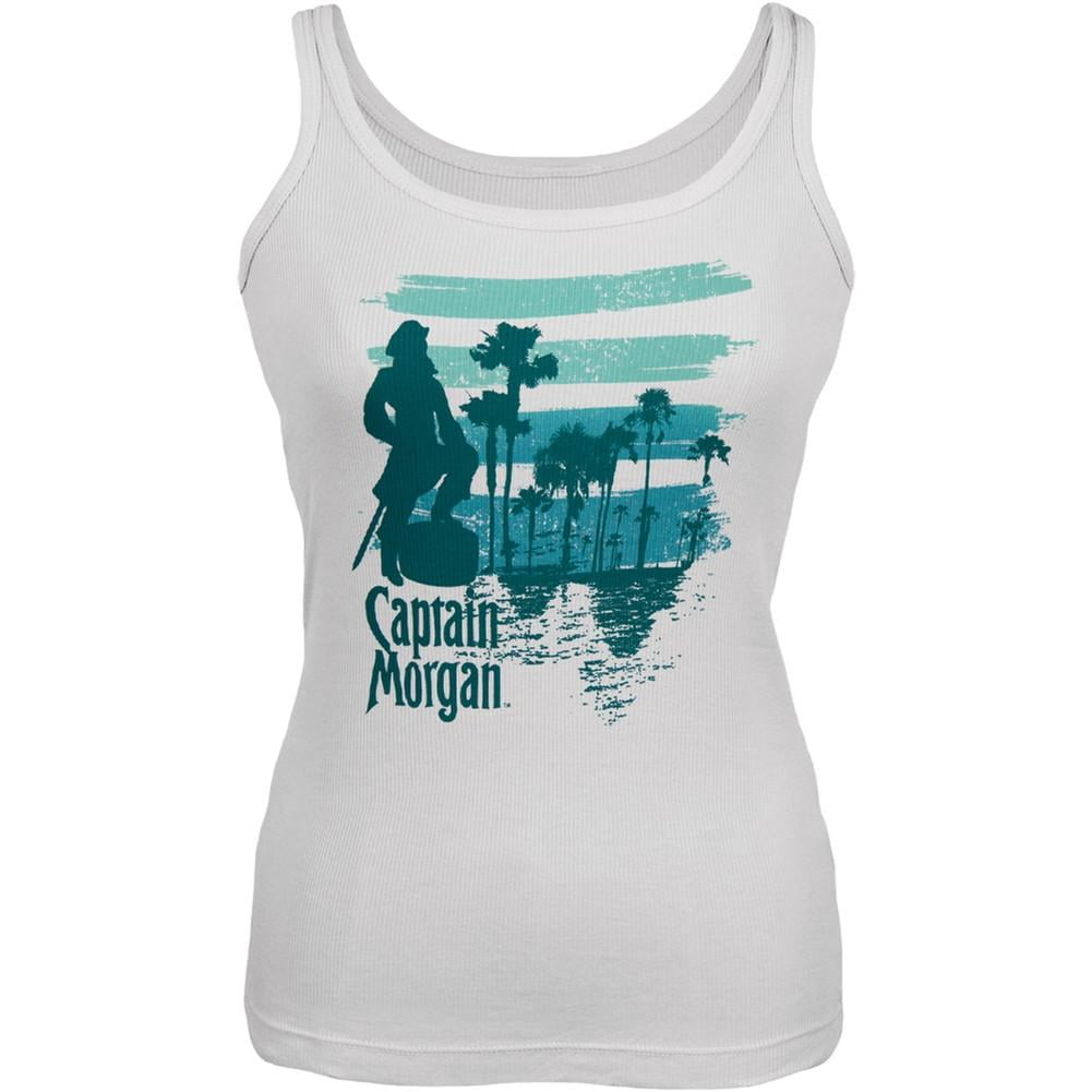Captain Morgan - Beach Silhouette Juniors Tank Top - Walmart.com