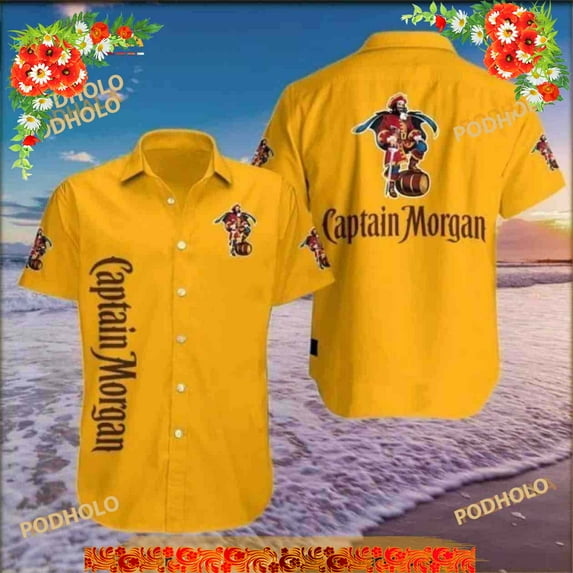 Captain Morgan Hawaiian Shirt, Gift For Beach Lovers, Captain Morgan ...