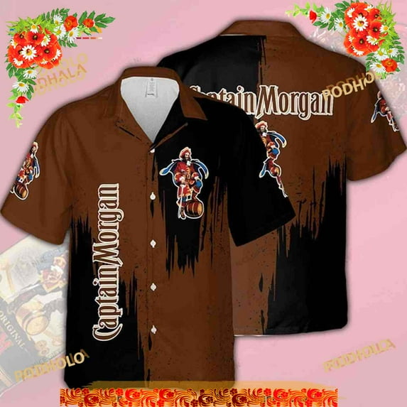 Captain Morgan Hawaiian Shirt, Gift For Rum Lovers, Captain Morgan ...