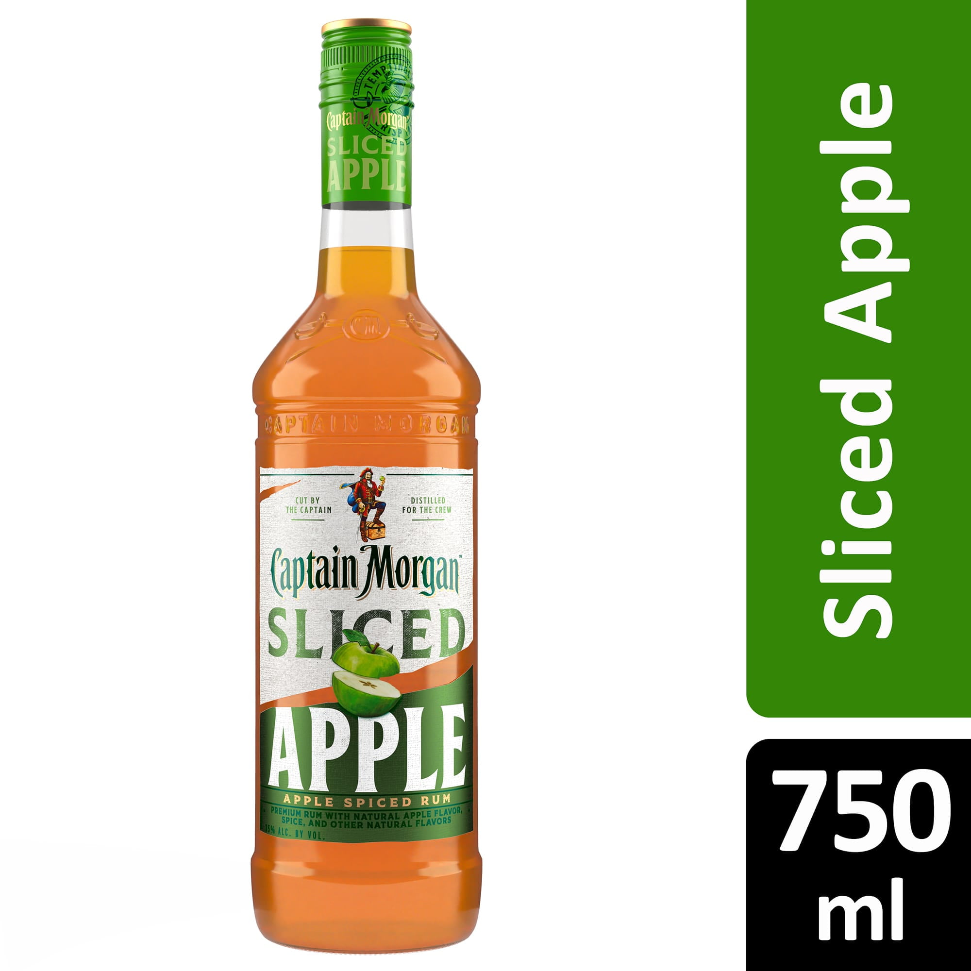 Captain Morgan Sliced Apple, 750 mL, 35% ABV - Walmart.com