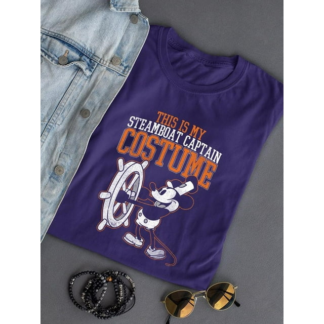 Captain Mouse 1928 Cartoon T-shirt Color Women's -SmartPrintsInk ...