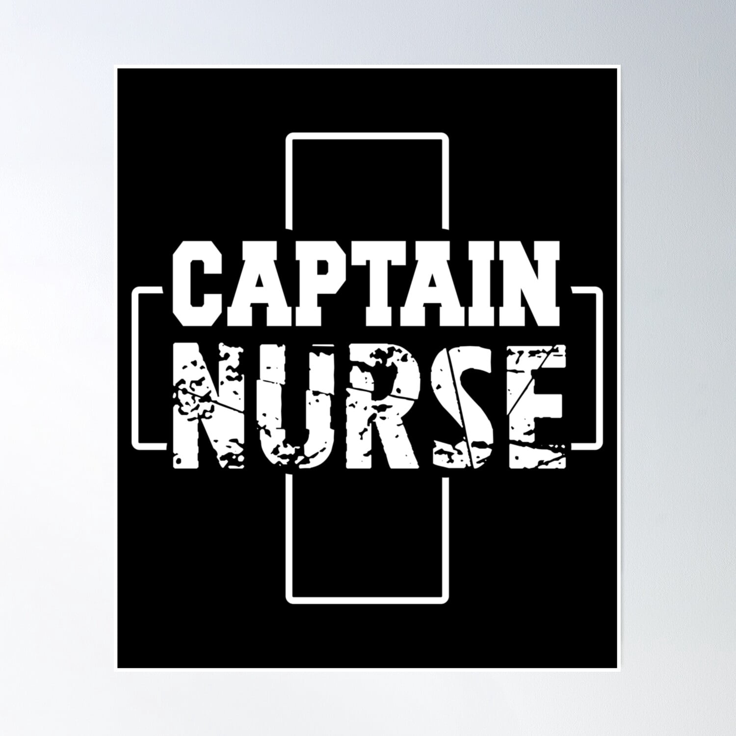 Captain Nurse Poster Wall Art, Modern Wall Decor, 8x12 UNFRAMED ...