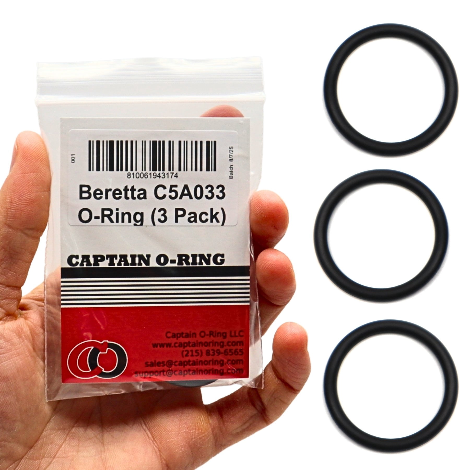 Captain O-Ring C5A033 O-Rings for Beretta 12ga A300, A350, A391 Xtrema ...