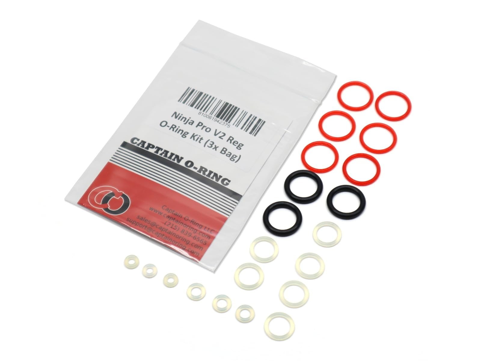 Captain O-Ring O-Ring Rebuild Kit for Ninja Pro V2 V3 V4 Tank Regulator ...