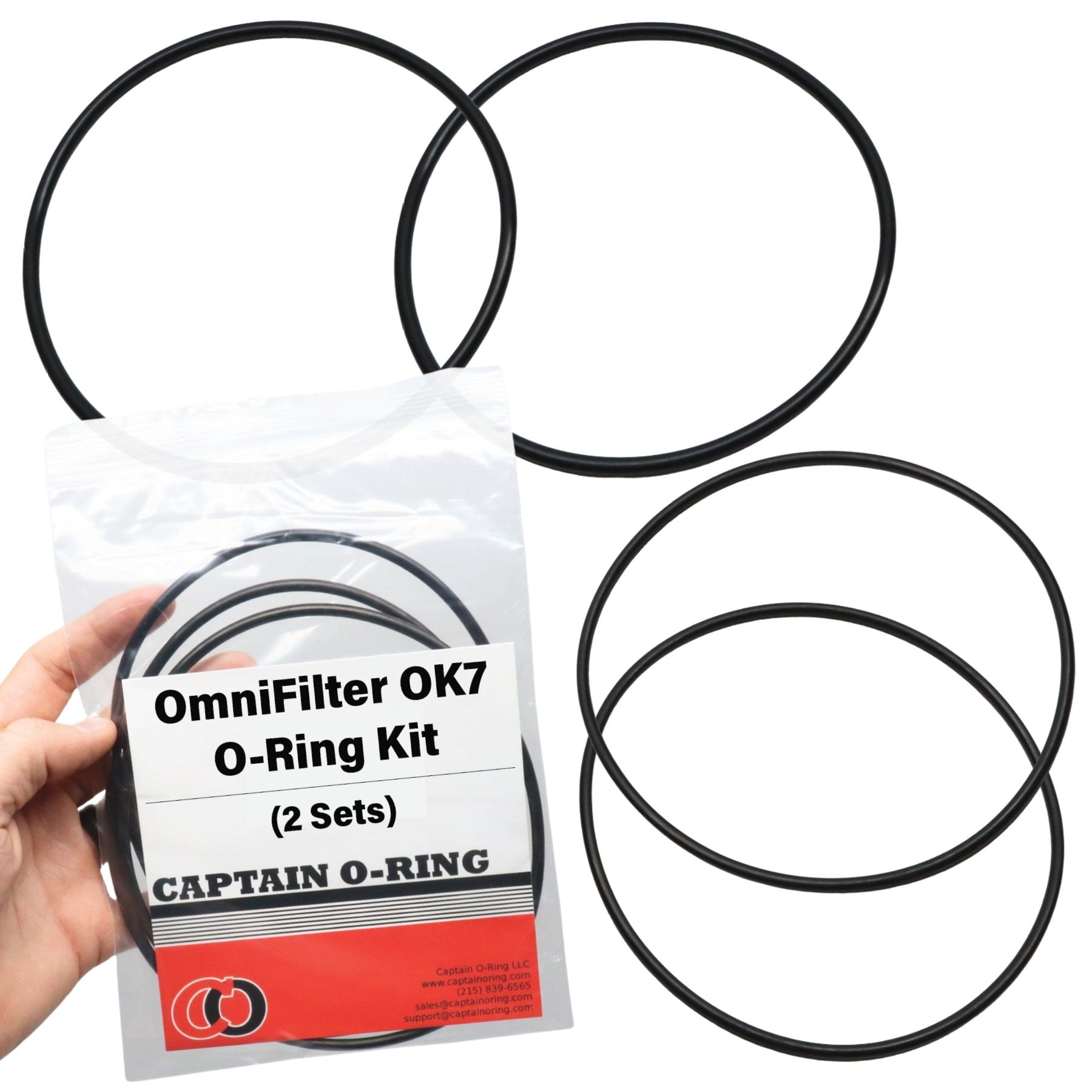 Captain O-Ring - OmniFilter Replacement Kit, 4 O-Rings, Fits BF6, BF7 ...