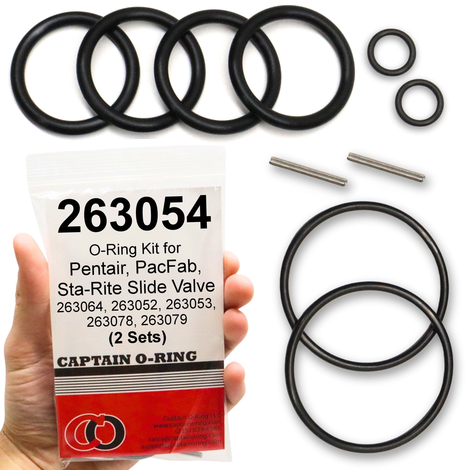 Captain O-Ring - Replacement 263054 O-Ring Kit for Pentair/PacFab/Sta ...