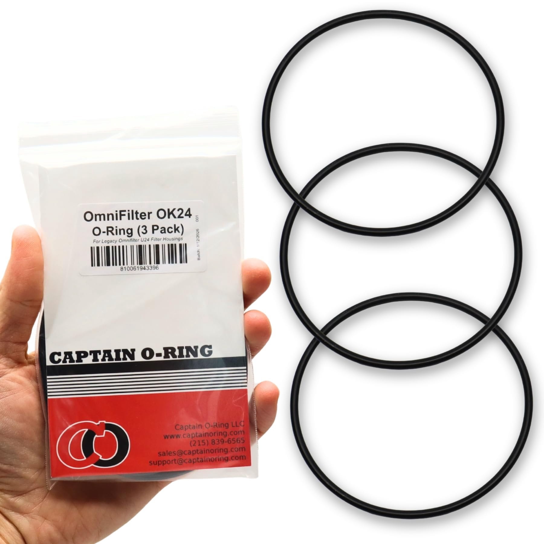 Captain O-Ring Replacement OK24 O-Rings for Omnifilter Legacy/Older ...