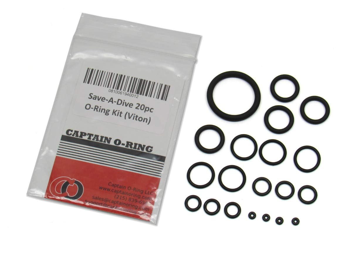 Captain O-Ring Save-A-Dive 20pc Scuba O-Ring Kit Viton - Walmart.com