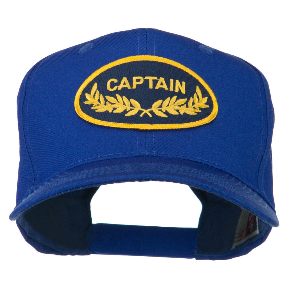 Captain Oak Leaf Military Patched Cap - Royal OSFM - Walmart.com