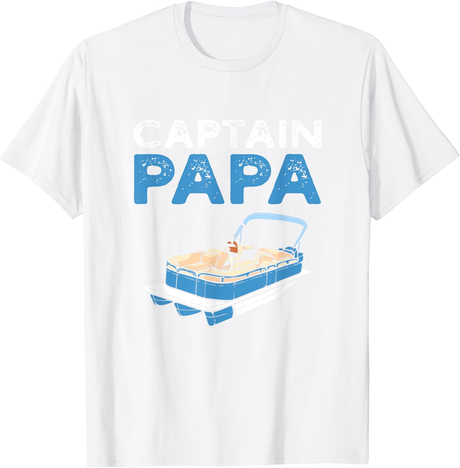 Captain Papa. Pontoon Boat Captain T-Shirt - Walmart.com