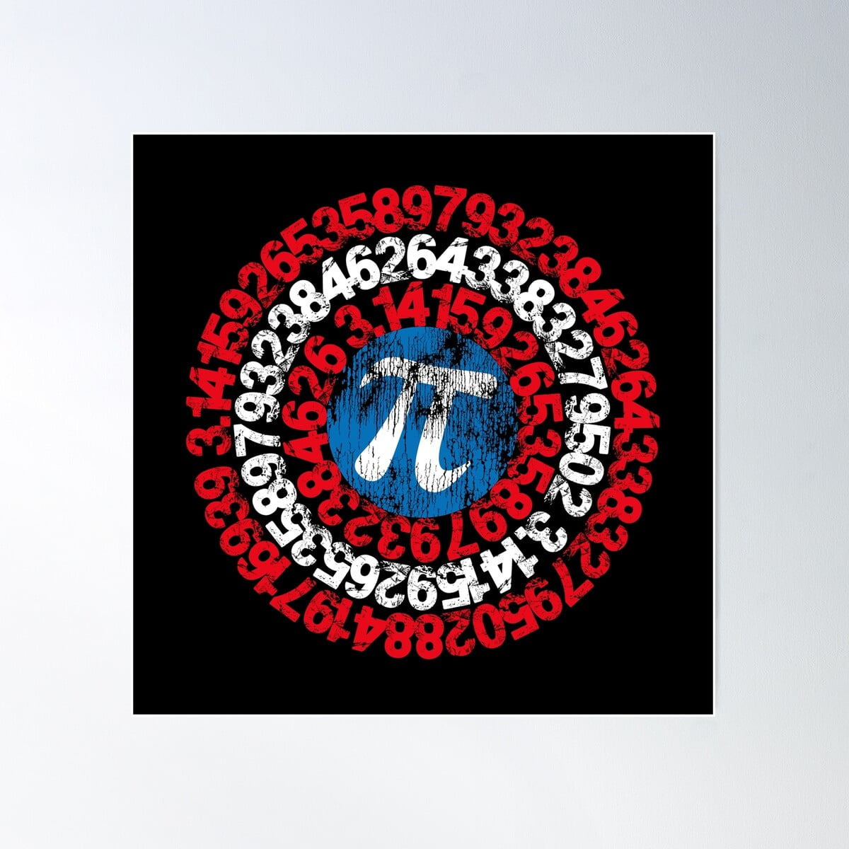 Captain Pi Math Hero Meets Superhero Style Poster Wall Art, Modern Wall ...