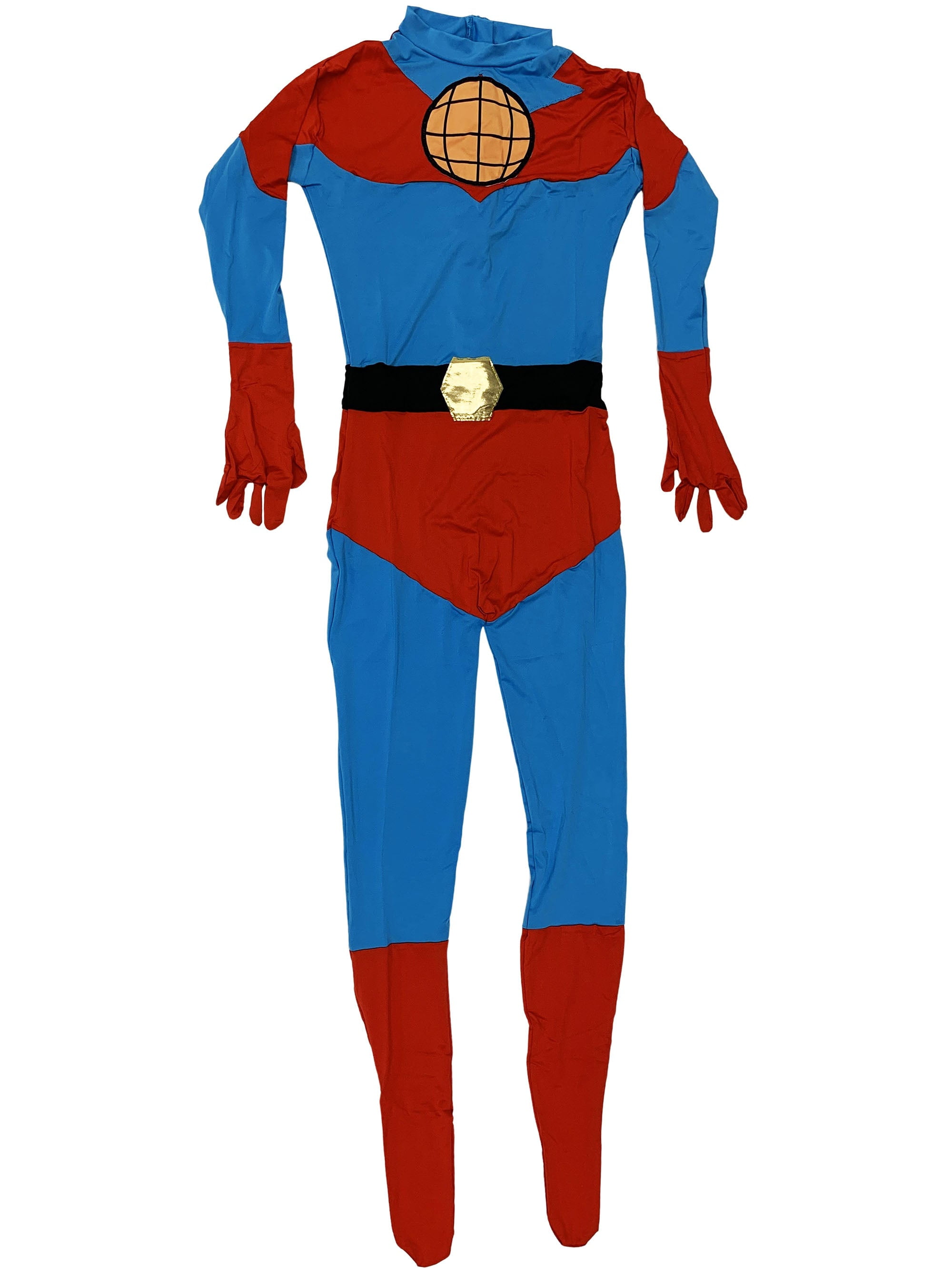 Captain Planet Adult Costume Body Suit Planeteers Lycra Spandex Mens ...
