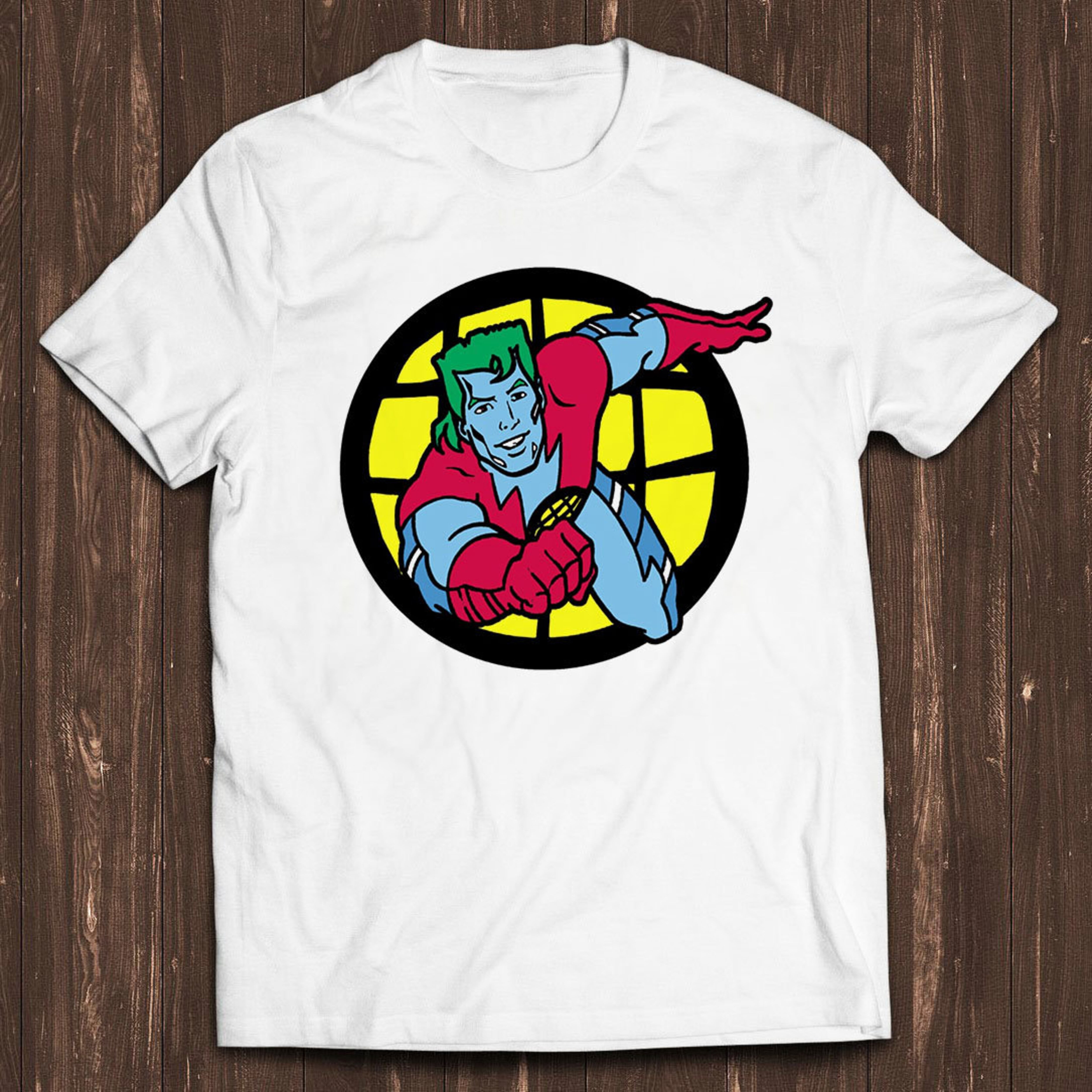 Captain Planet Film Poster Cartoon 90s Superhero Tee Top Retro Gamer ...