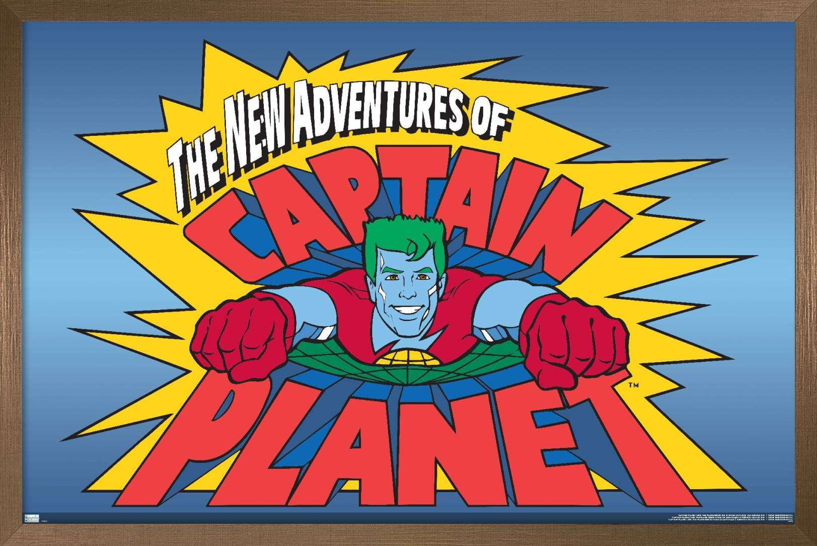 Captain Planet and The Planeteers - Logo Wall Poster, 22.375" x 34 ...
