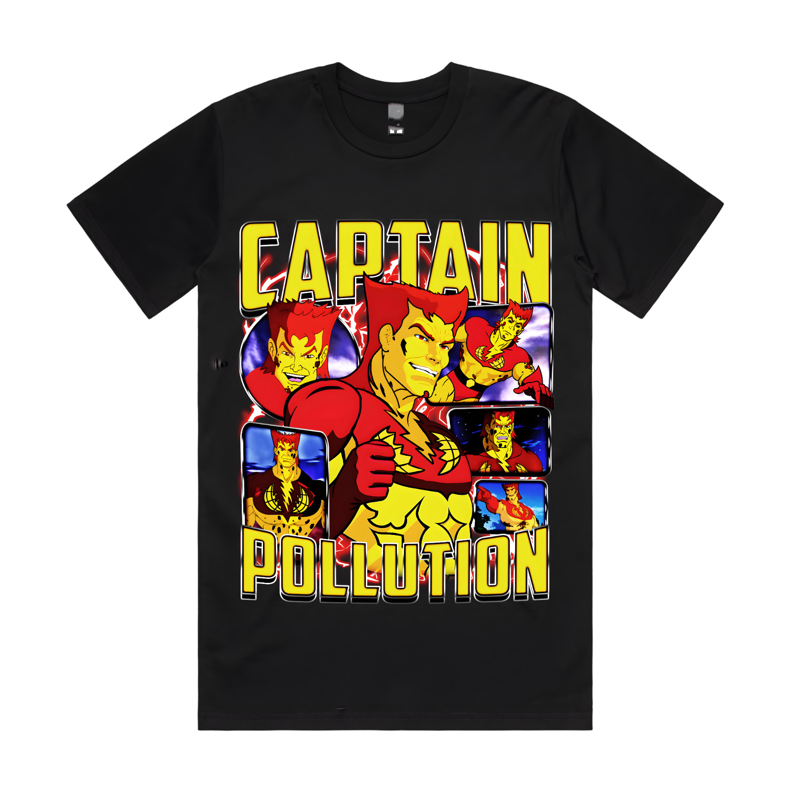 Captain Pollution: Captain Planet T-Shirt - Walmart.com