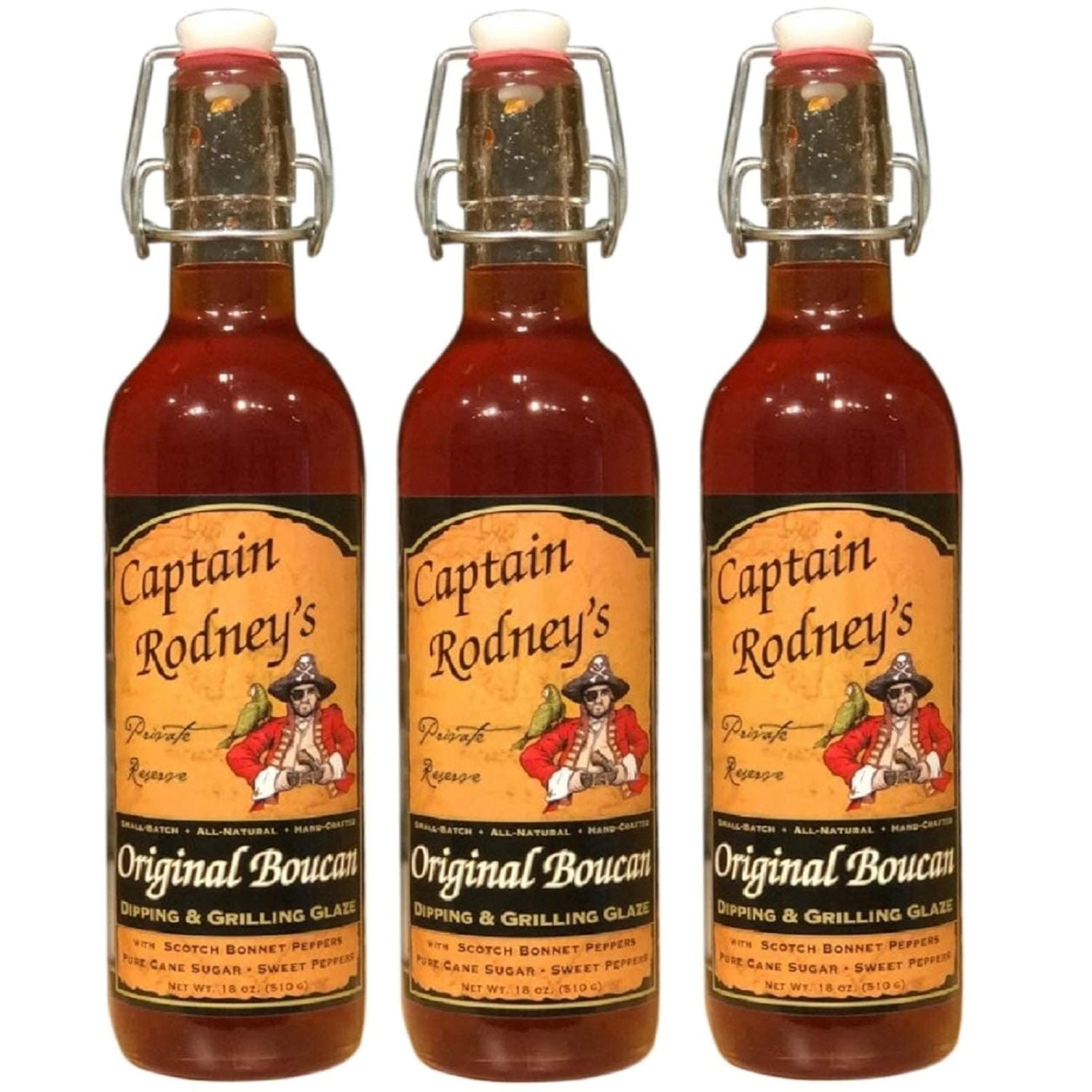 Captain Rodney's Boucan Pepper Glaze 18 oz (3 Pack) - Walmart.com