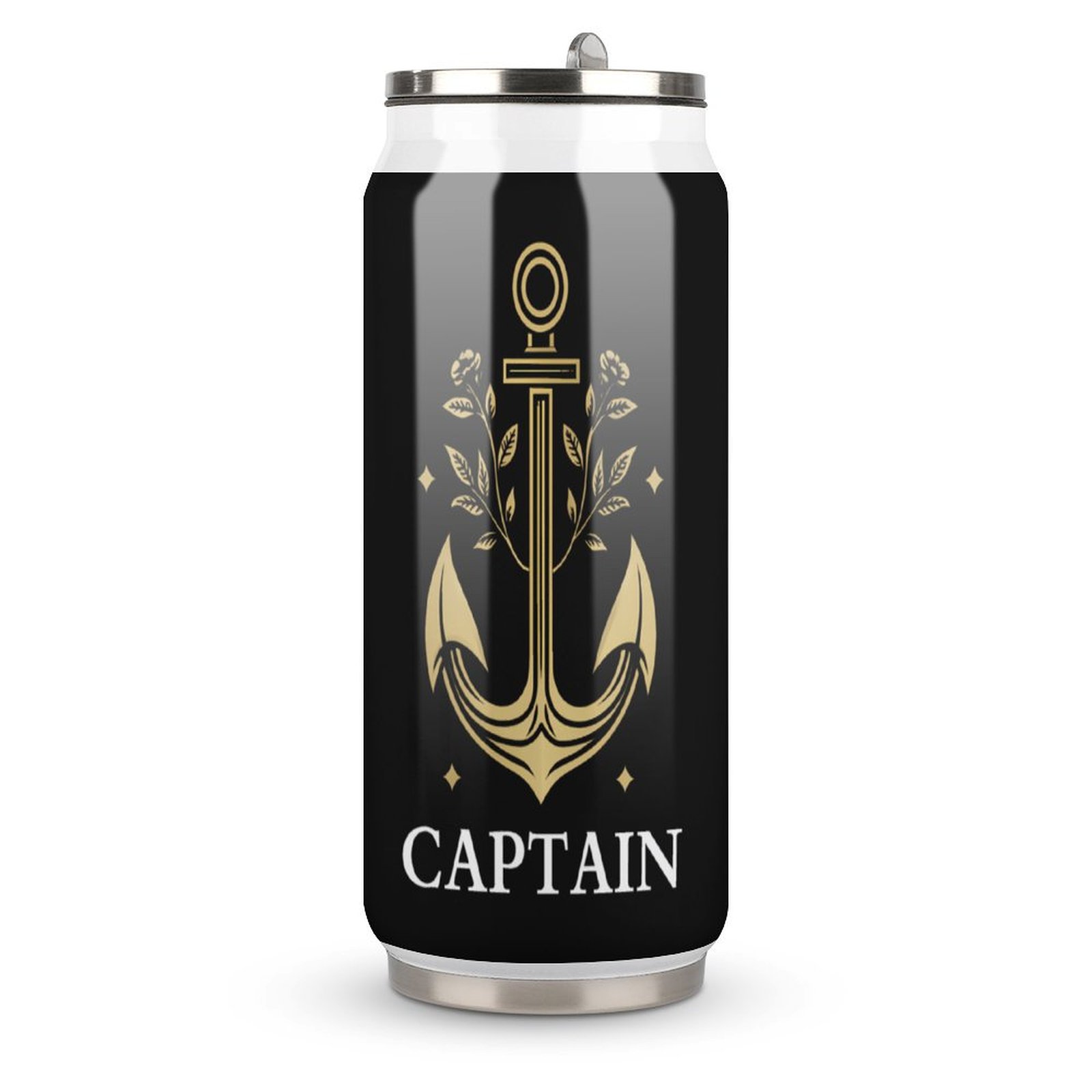 Captain - Sailor Anchor Sailing Boating Golden Rose Coffee Tavel ...