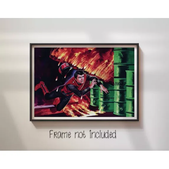 Captain Scarlet Artwork Drums - High Quality Poster Home Decor Office ...