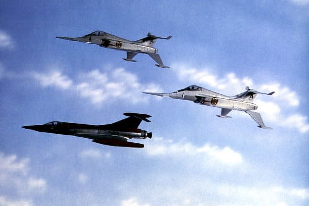 Captain Scarlet and the Mysterons Angel Interceptors in flight 24x36 ...