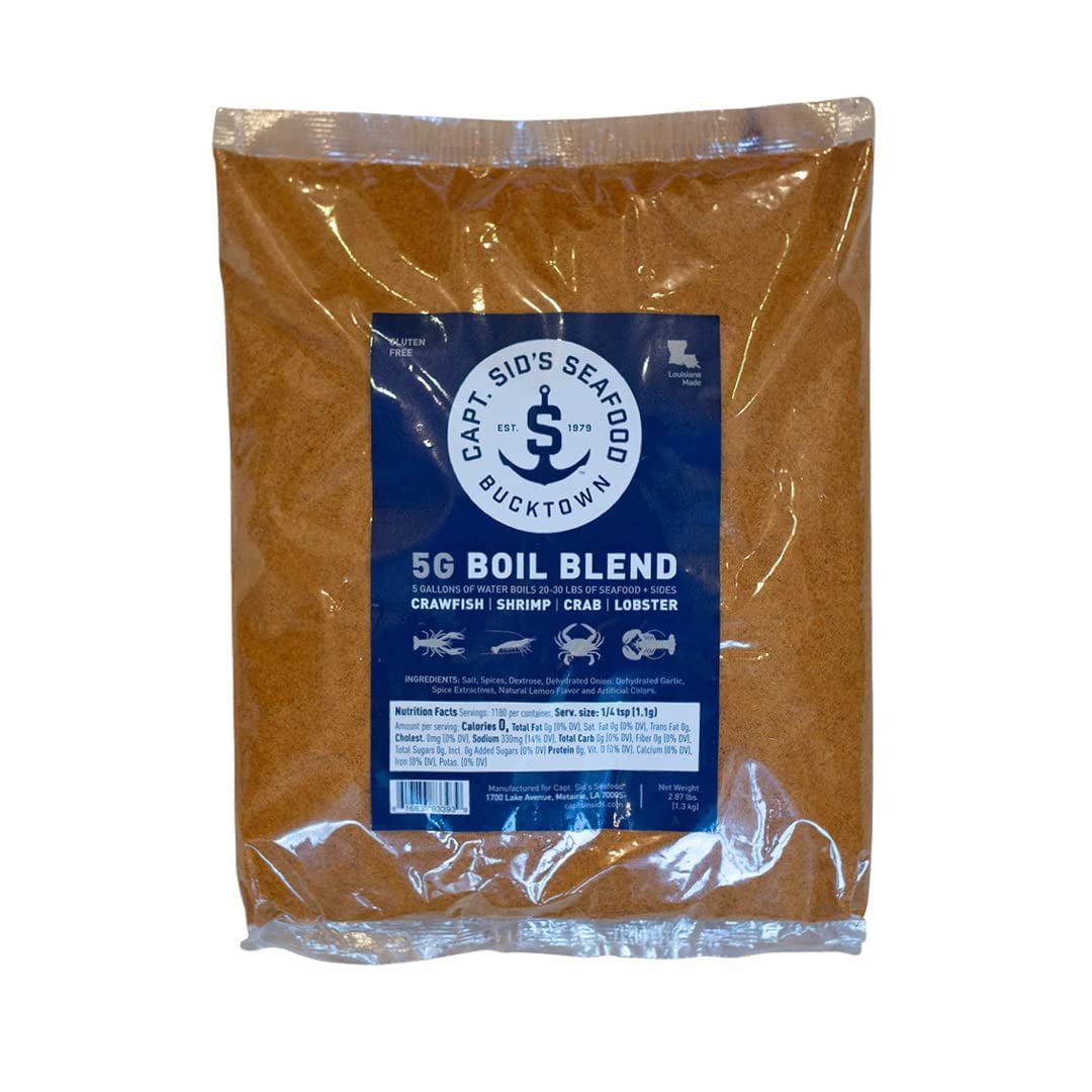 Captain Sid’s 5G Boil SBF3 Blend (Boils 20-30lbs of Seafood & Sides) 2 ...