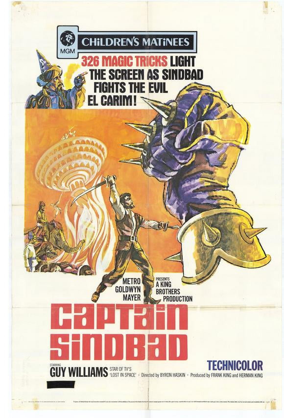 Captain Sindbad - movie POSTER (Style A) (27" x 40") (1971) - Walmart.com