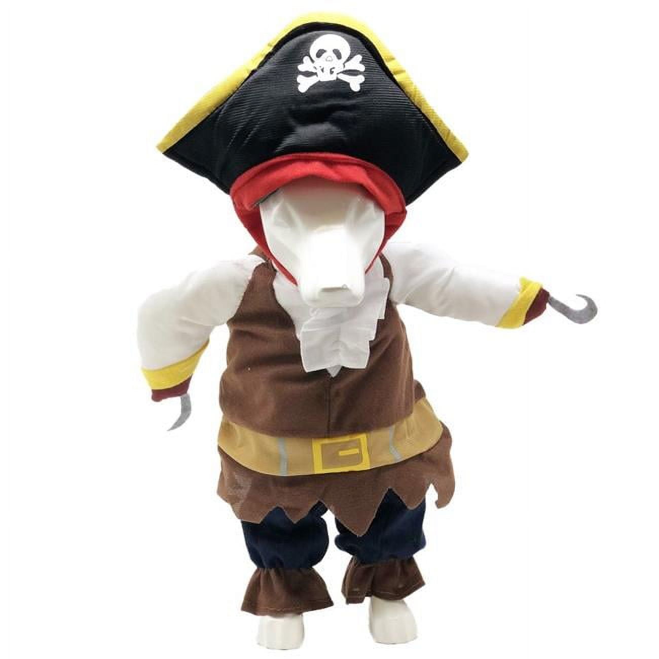 Captain Snuggles Pirate Pet Dog Costume Uniform, Navy - Extra Large ...
