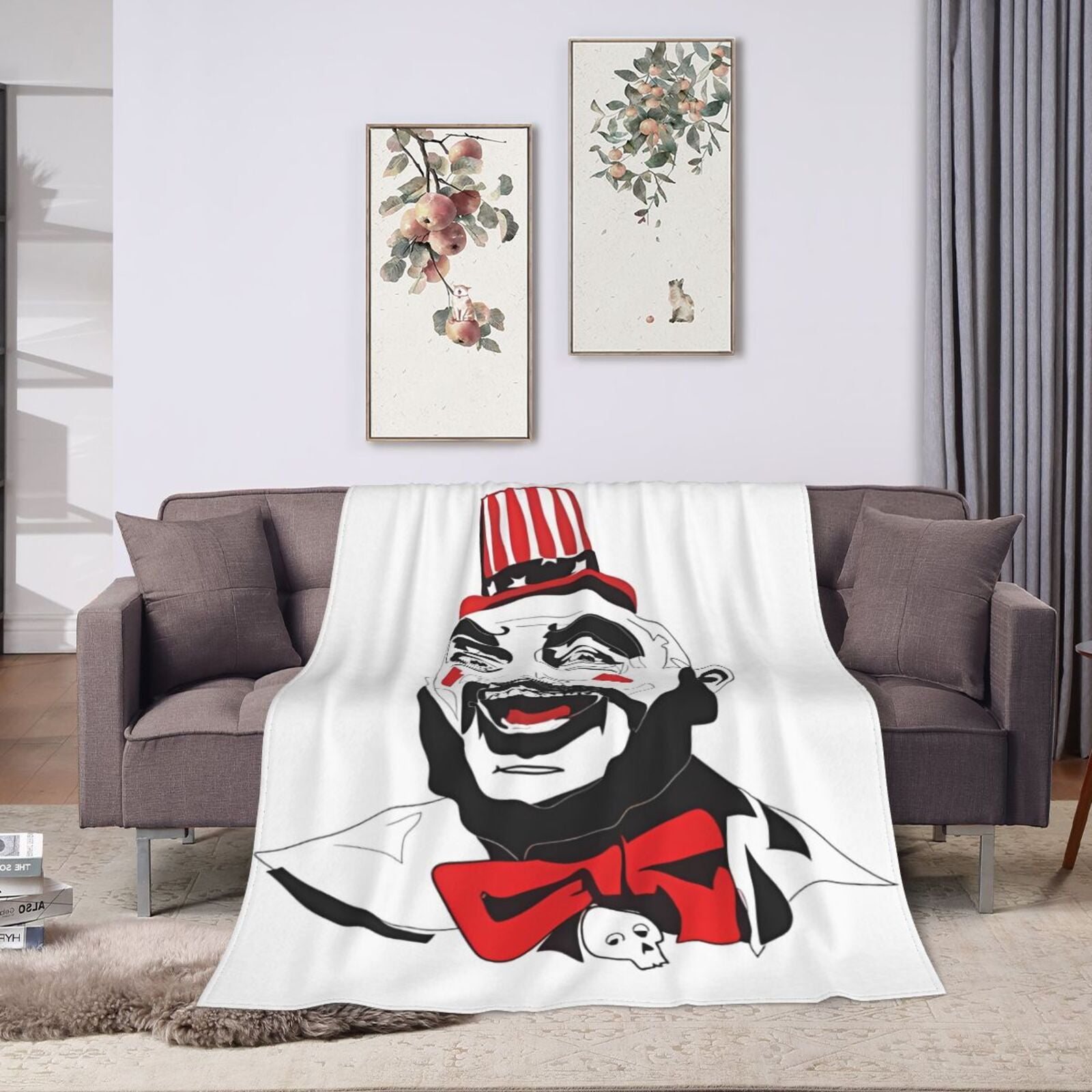 Captain Spaulding Blanket Lightweight Cozy Bed Blankets Soft Flannel ...