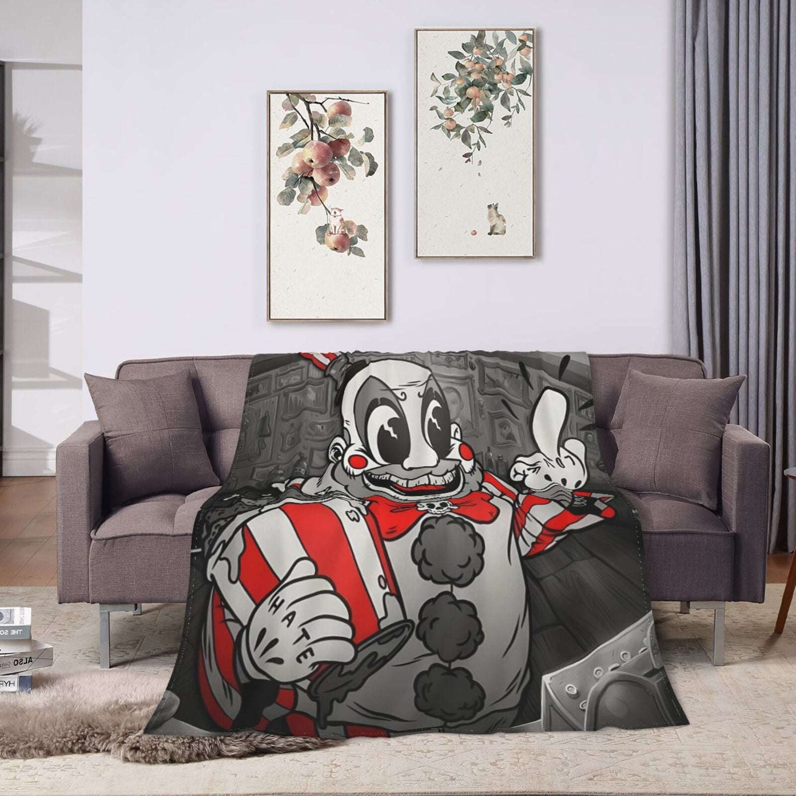 Captain Spaulding Blanket Lightweight Cozy Bed Blankets Soft Flannel ...