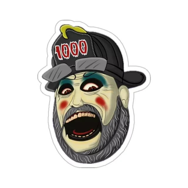 Captain Spaulding Firefighter Horror Movie Themed Sticker Vinyl Decal ...