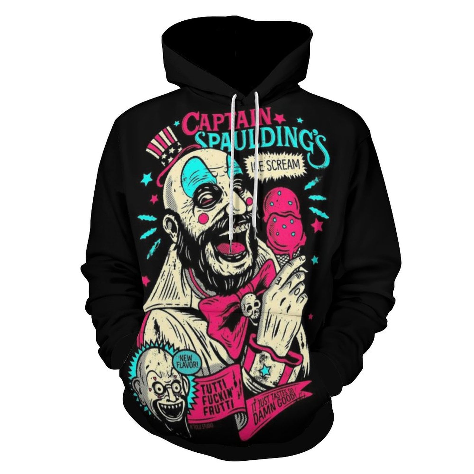 Captain Spaulding Hoodie for Men Women, Unisex 3D Print Pullover Hooded ...