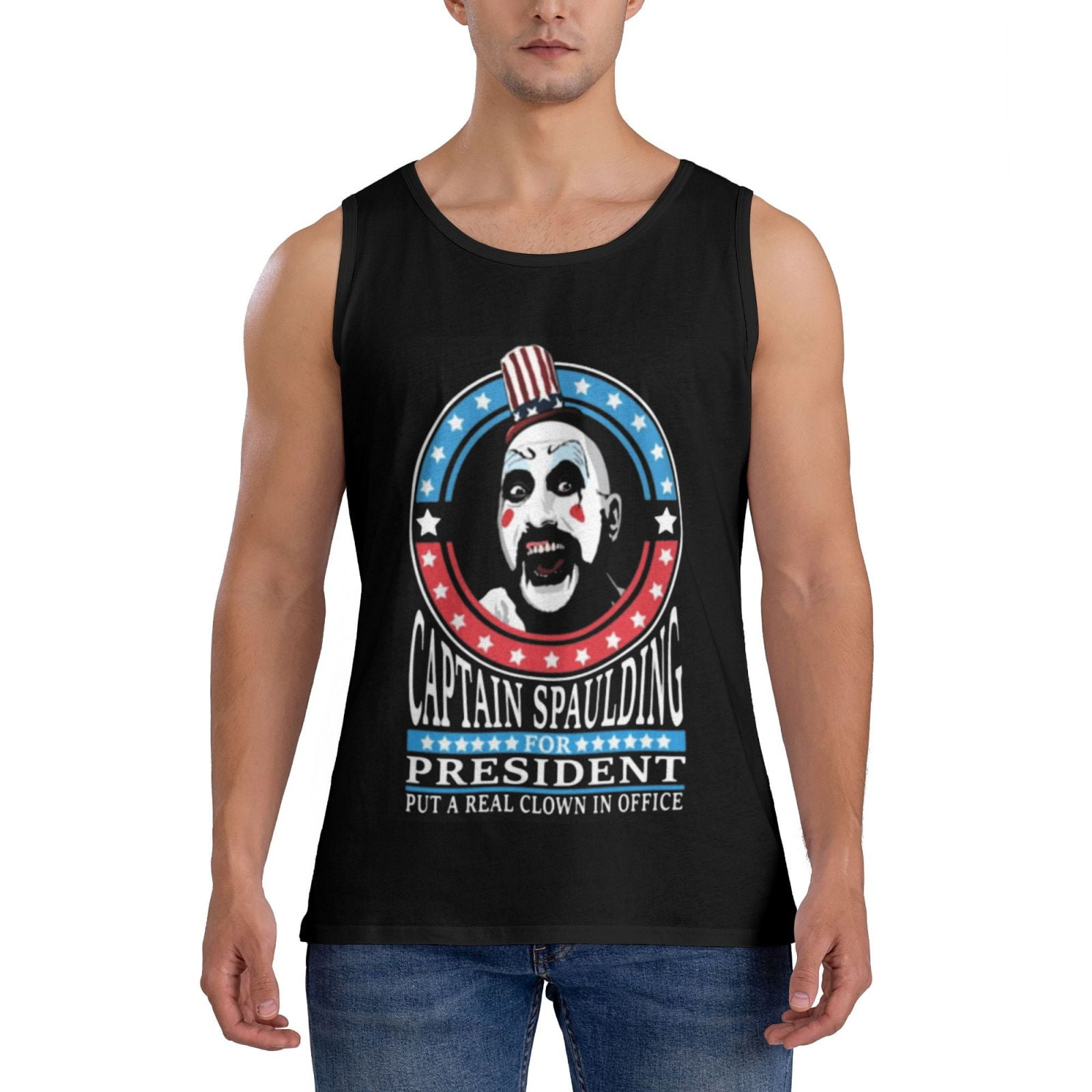 Captain Spaulding Men'S Tank Top Shirt Summer Sleeveless T-Shirts ...