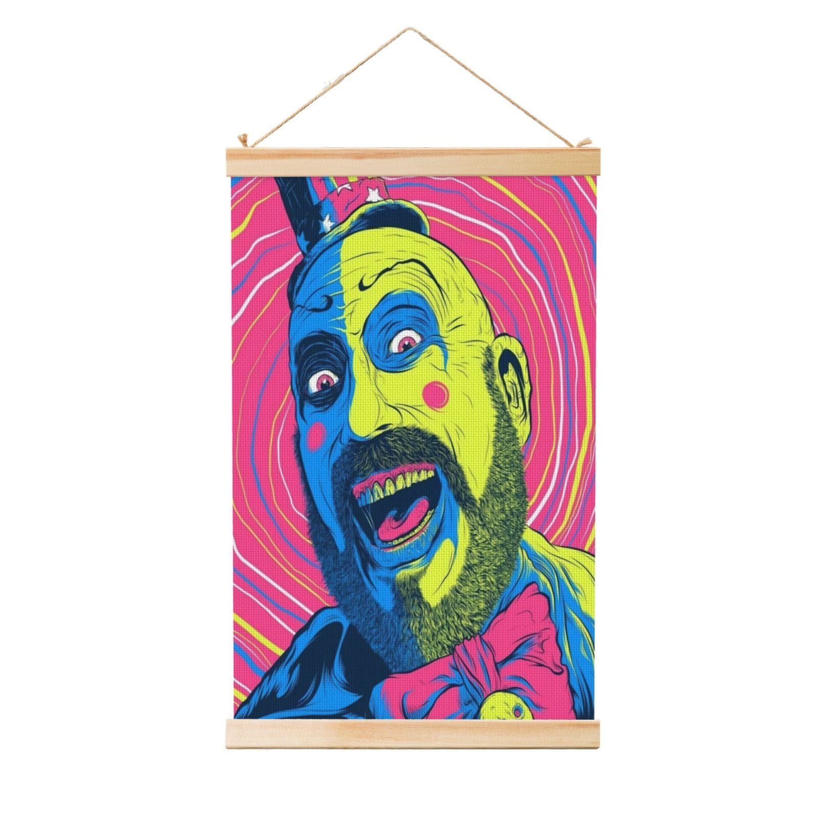 Captain Spaulding Posters Wall Hanging Wooden Shaft Poster Wall Art ...