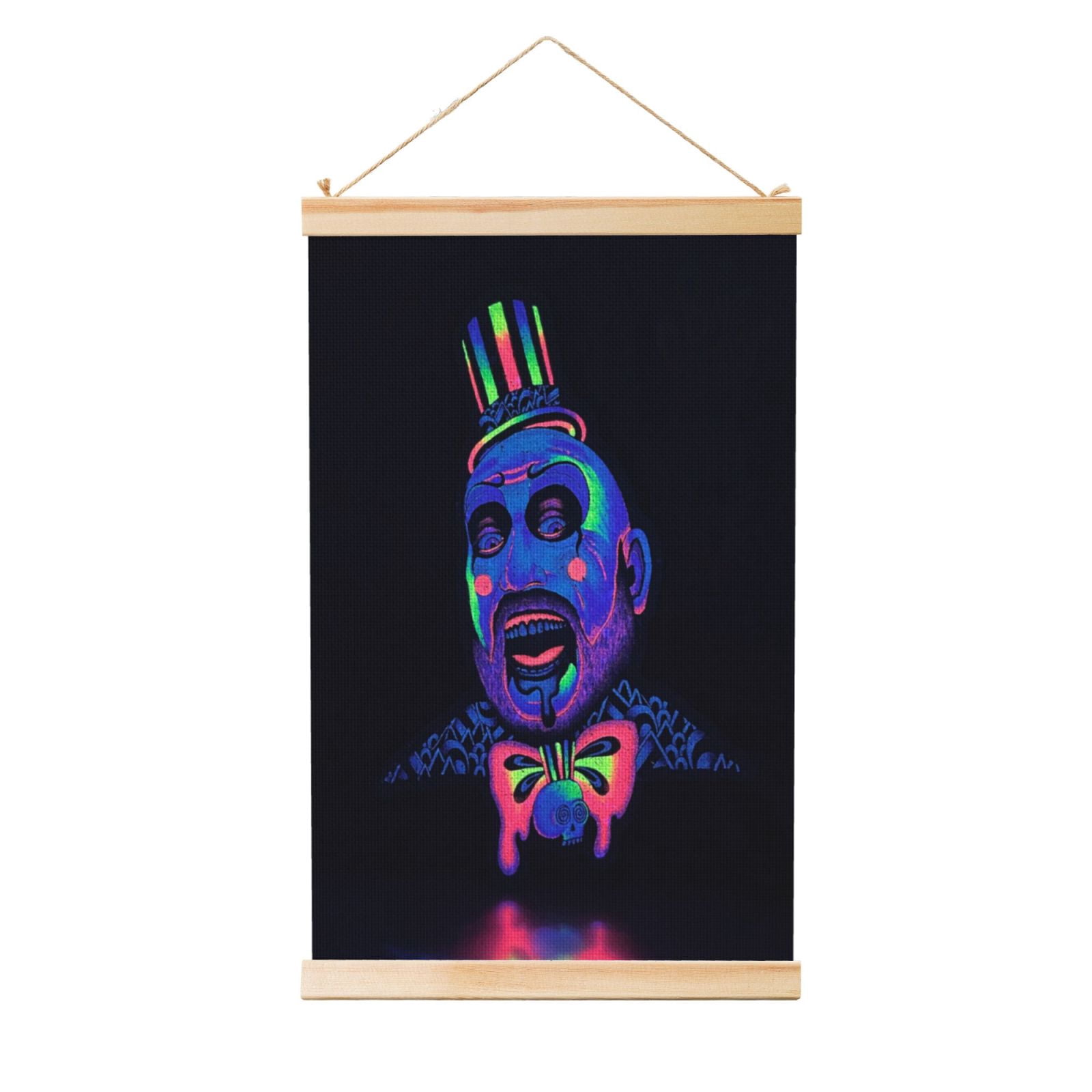 Captain Spaulding Posters Wall Hanging Wooden Shaft Poster Wall Art ...