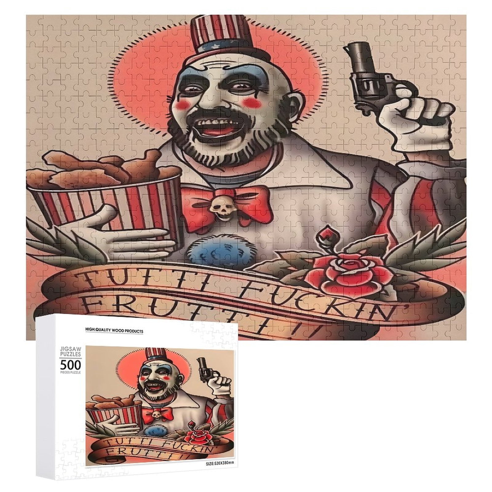 Captain Spaulding Wooden Picture Puzzle-Eco-Friendly Wood, Educational ...