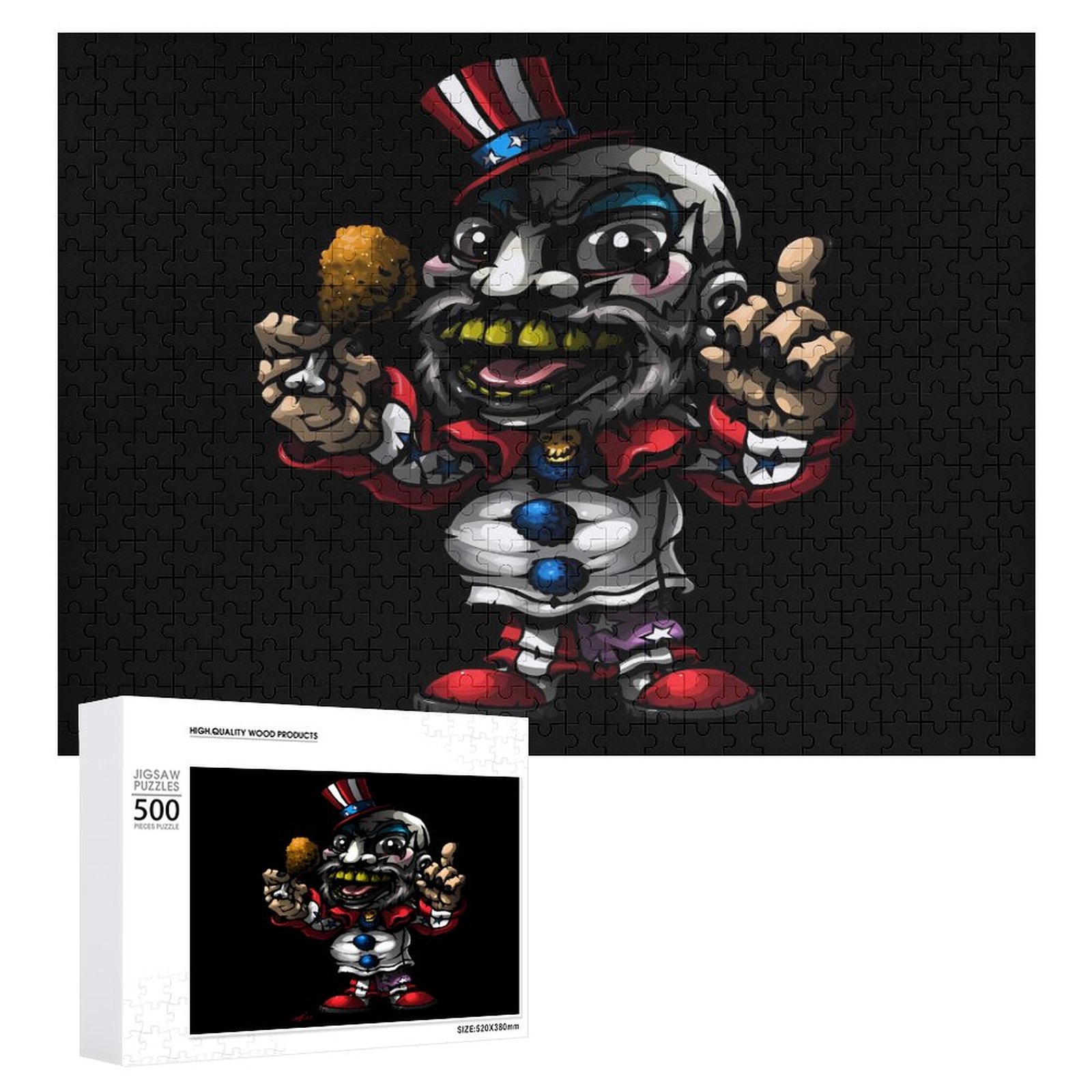 Captain Spaulding Wooden Picture Puzzle-Eco-Friendly Wood, Educational ...