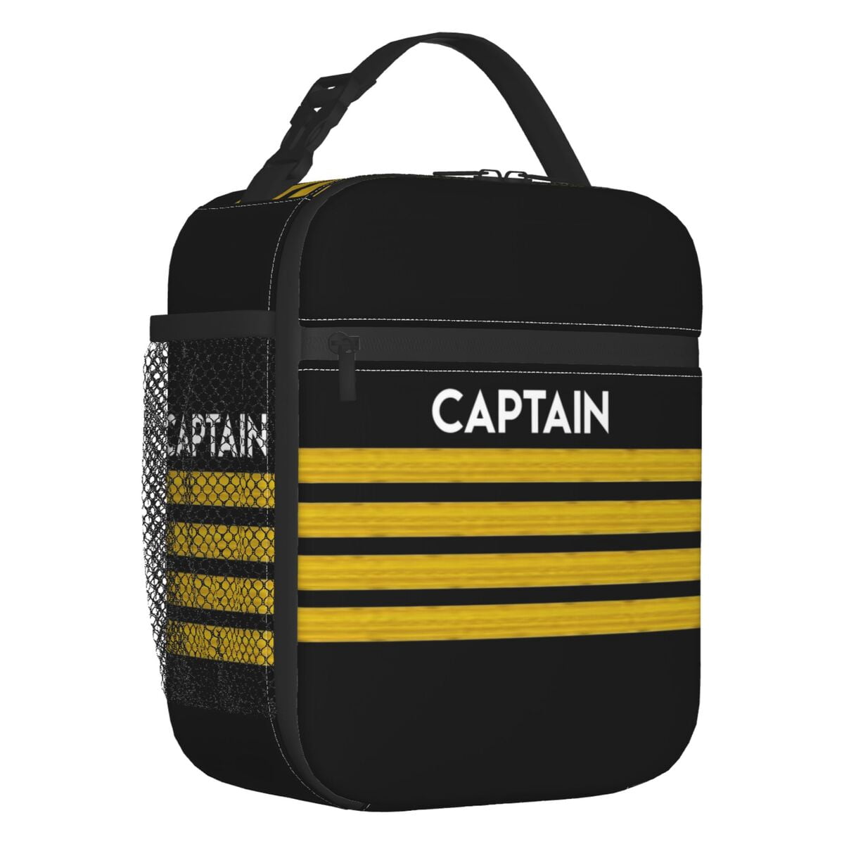 Captain Stripes Epaulettes Insulated Lunch Bags for Office Aviation ...