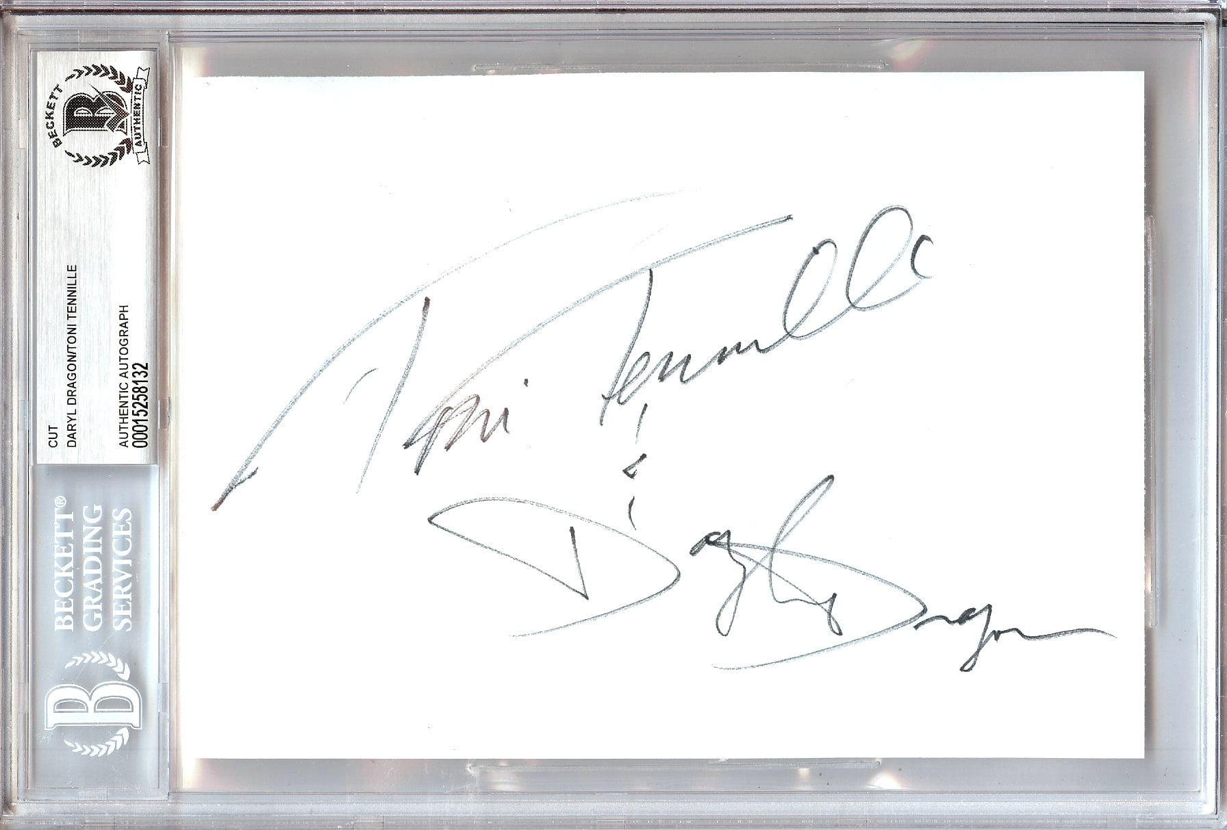 Captain & Tennille Signed Autographed Cut Signature Daryl Dragon Toni ...