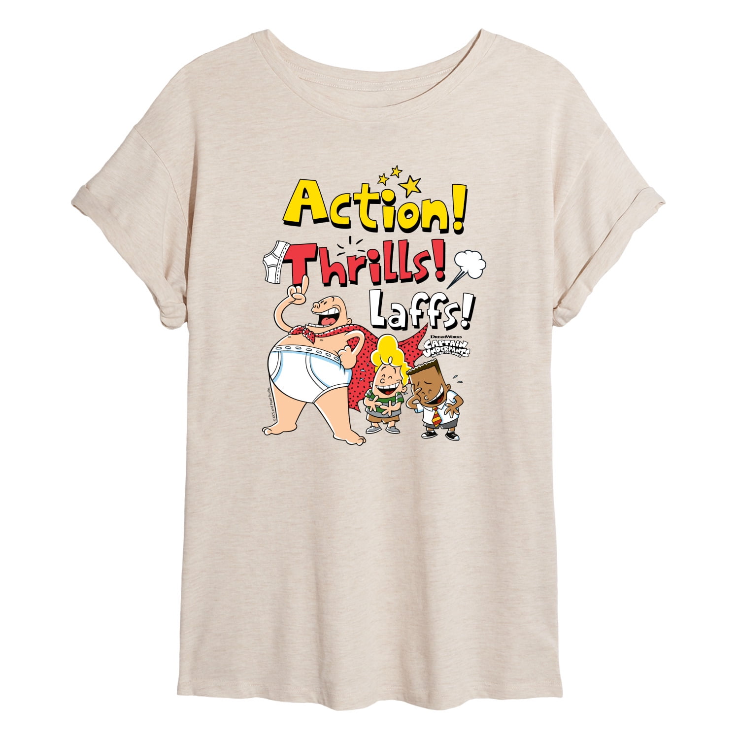 Captain Underpants - Action, Thrills, & Laffs - Juniors Ideal Flowy ...