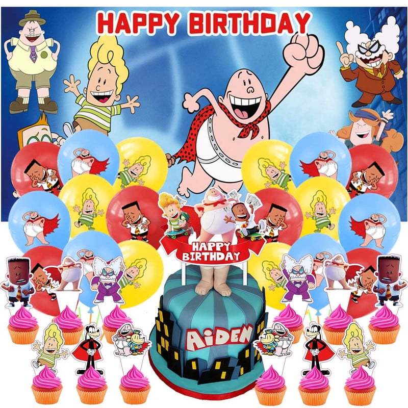 Captain Underpants Birthday Latex Balloons Party Supplies Kit Decor ...