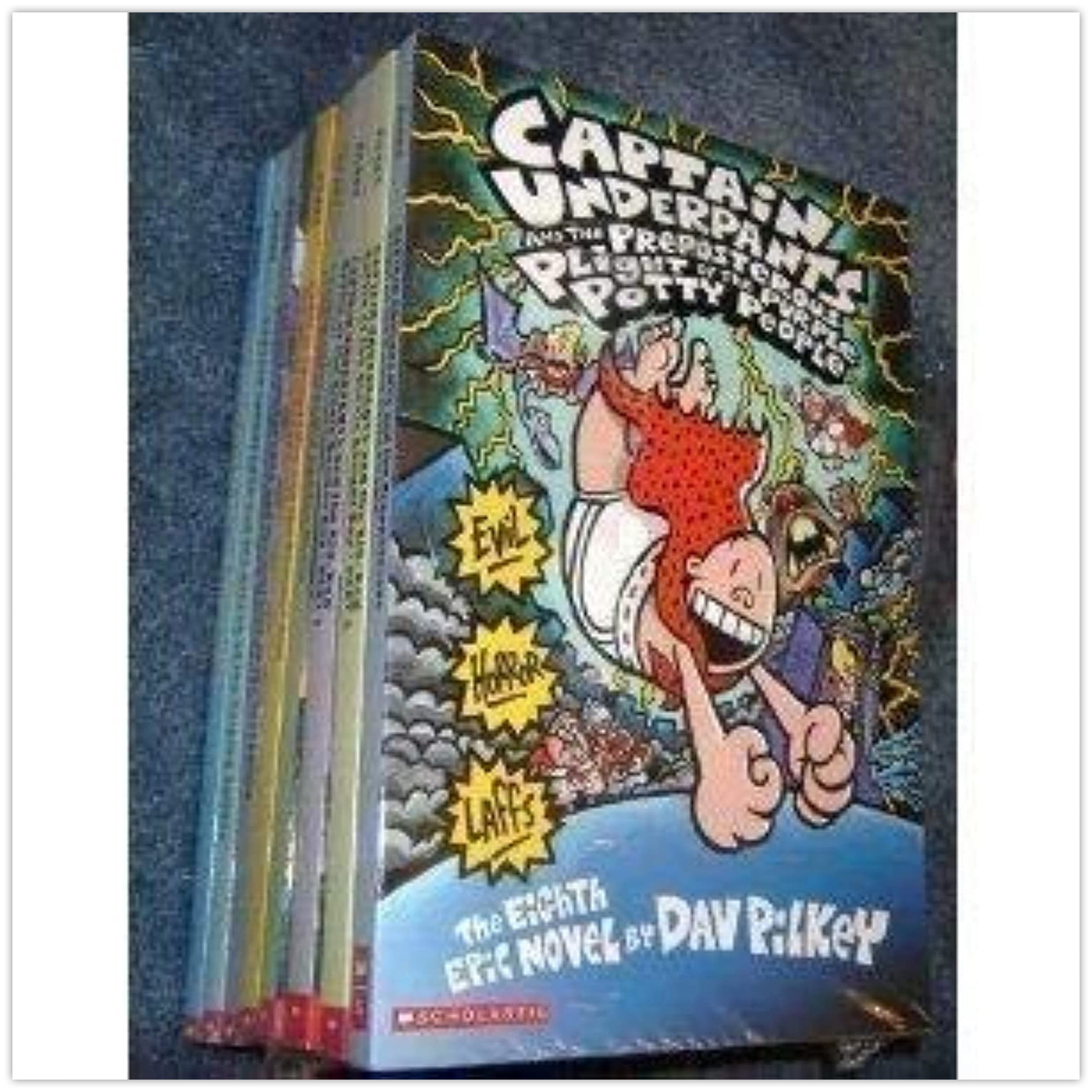 Captain Underpants Full Comic Collection Box Set (10 Books) - Walmart.com